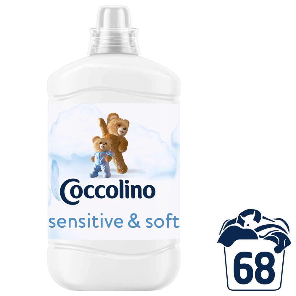 Концентрат за изплакване Coccolino Sensitive Pure, 1700 мл - eMAG.bg