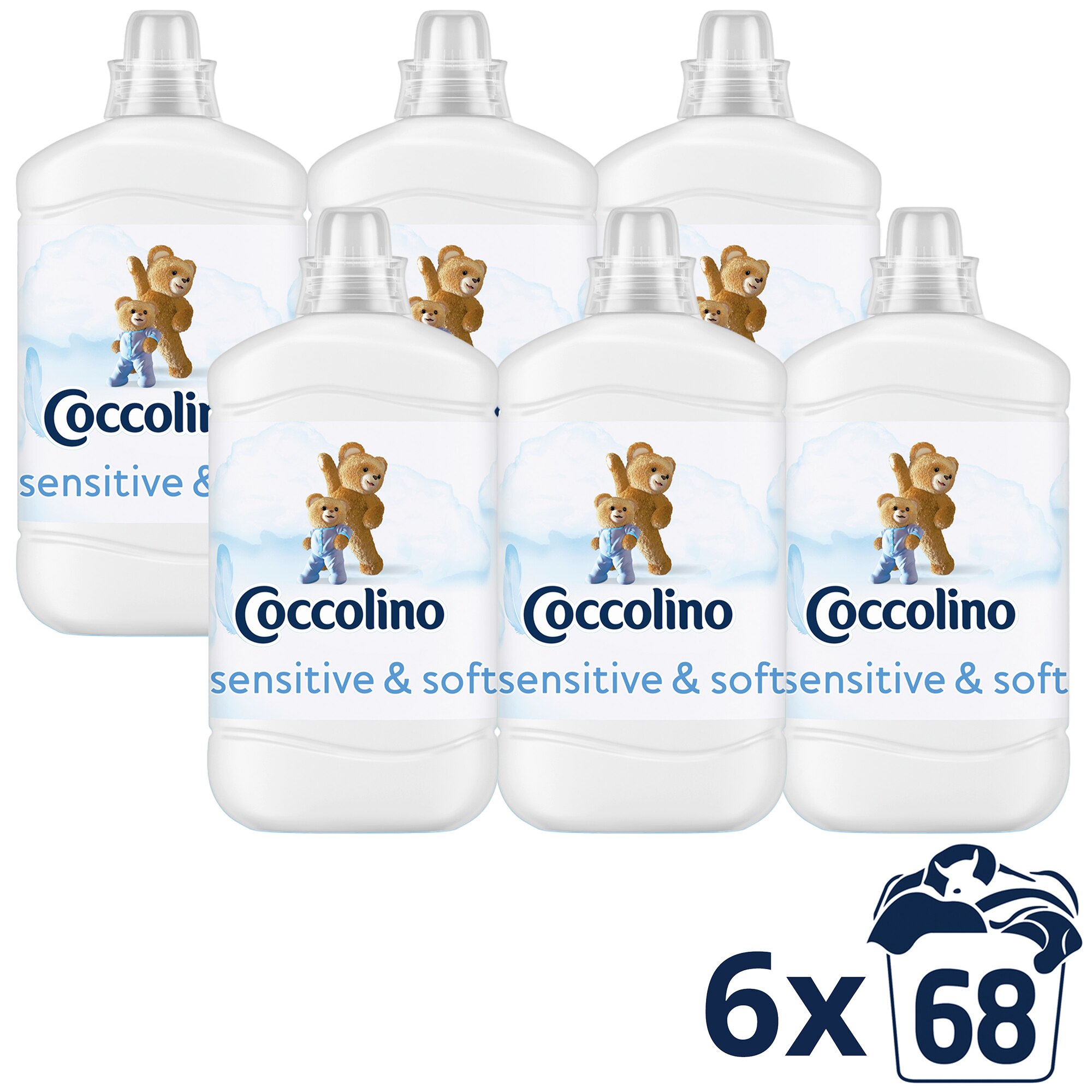 Coccolino Sensitive Pure öblítőkoncentrátum, 6x1700ml - eMAG.hu