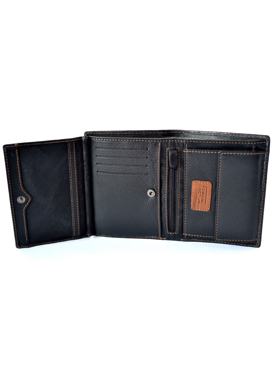 Portofel barbati, Camel Active, Piele, Compartimentat, Negru - eMAG.ro