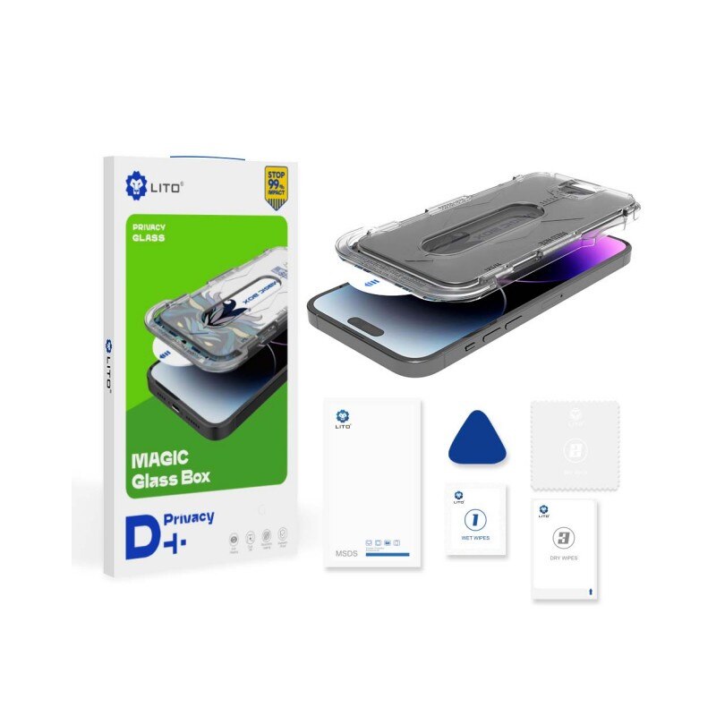 Lito Magic Glass Privacy Secure Glass fólia kompatibilis iPhone 15 Pro ...