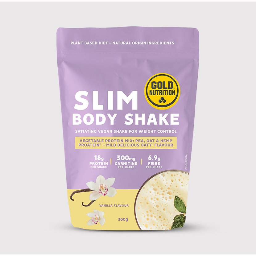 Shake proteic pentru slabit cu vanilie Slim Body, GoldNutrition, 300 g ...