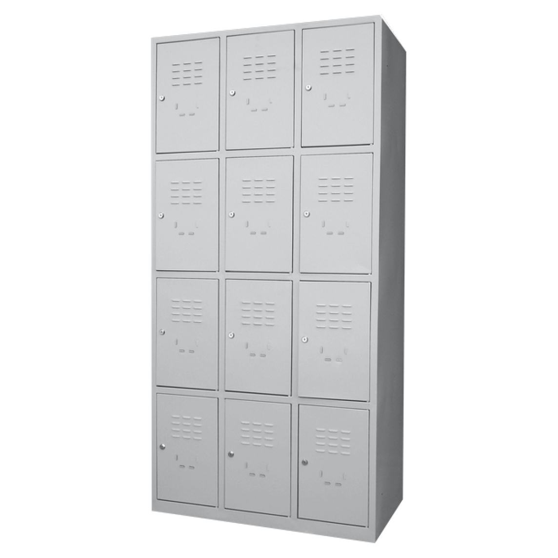 Dulap vestiar metalic 3 coloane 12 usi mici 890x450x1800 MINOLEX - eMAG.ro