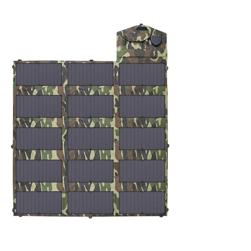 Panou solar, AP-SP-012-BLA, 100W, 18V, pliabil, portabil, camuflaj ...