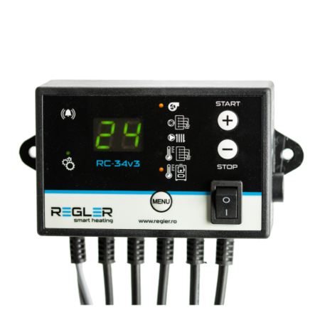 Controler REGLER RC 34v3 pentru pompa incarcare puffer, pompa incalzire ...