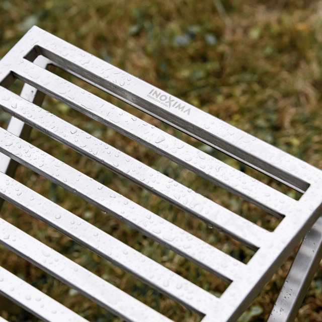 Scaun cu spatar Inoxima, din inox, pliabil - eMAG.ro