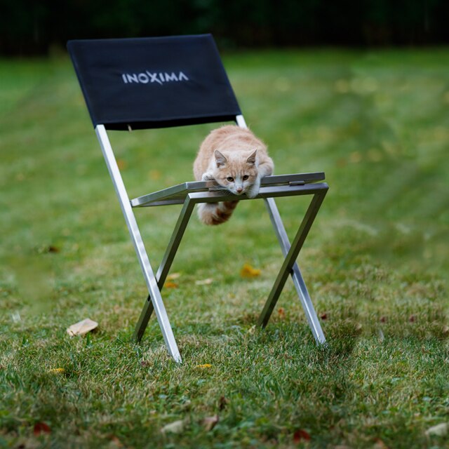 Scaun cu spatar Inoxima, din inox, pliabil - eMAG.ro