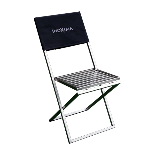 Scaun cu spatar Inoxima, din inox, pliabil - eMAG.ro