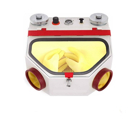 Masina de sablare dentara, 240V, 50W, metal, alb - eMAG.ro