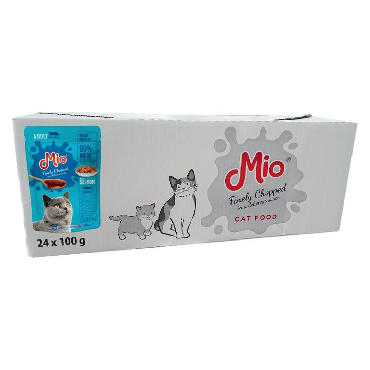 Cutie 24 Plicuri 100 g, Mancare umeda Premium, Mio Cat, pentru pisici ...