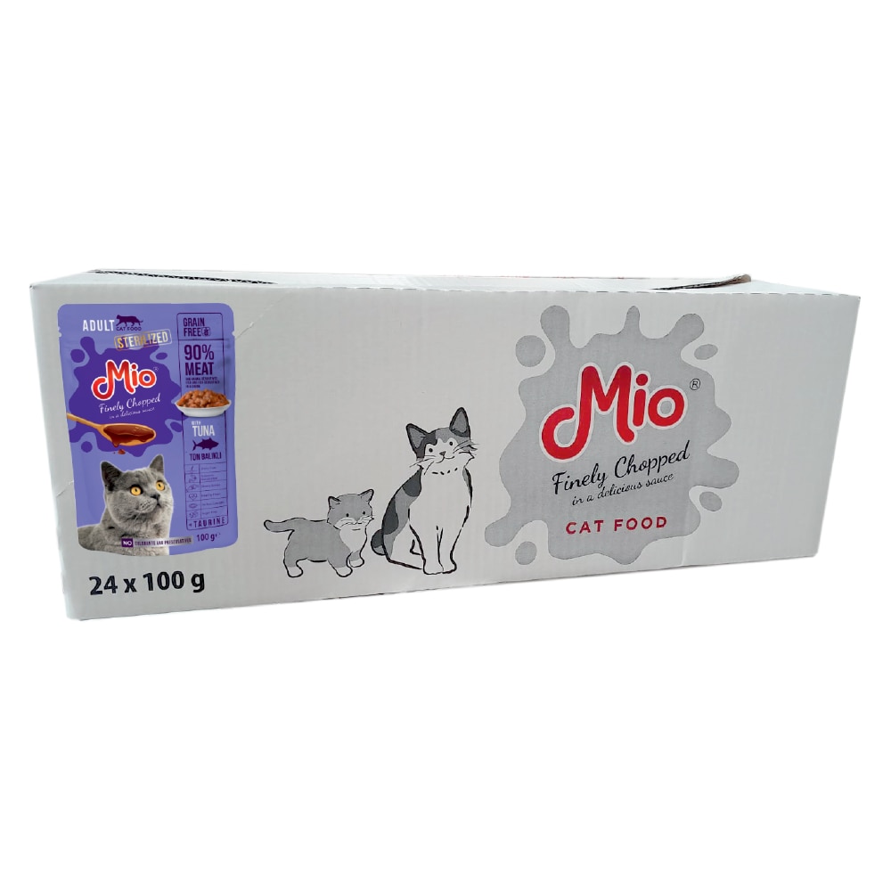 Cutie 24 plicuri de 100 g, hrana umeda pisici adulte, Sterilizate ...