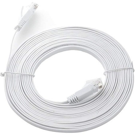 Cablu flexibil pentru retea UTP, JENUOS®, Cat6 plat, lung de 20m ...