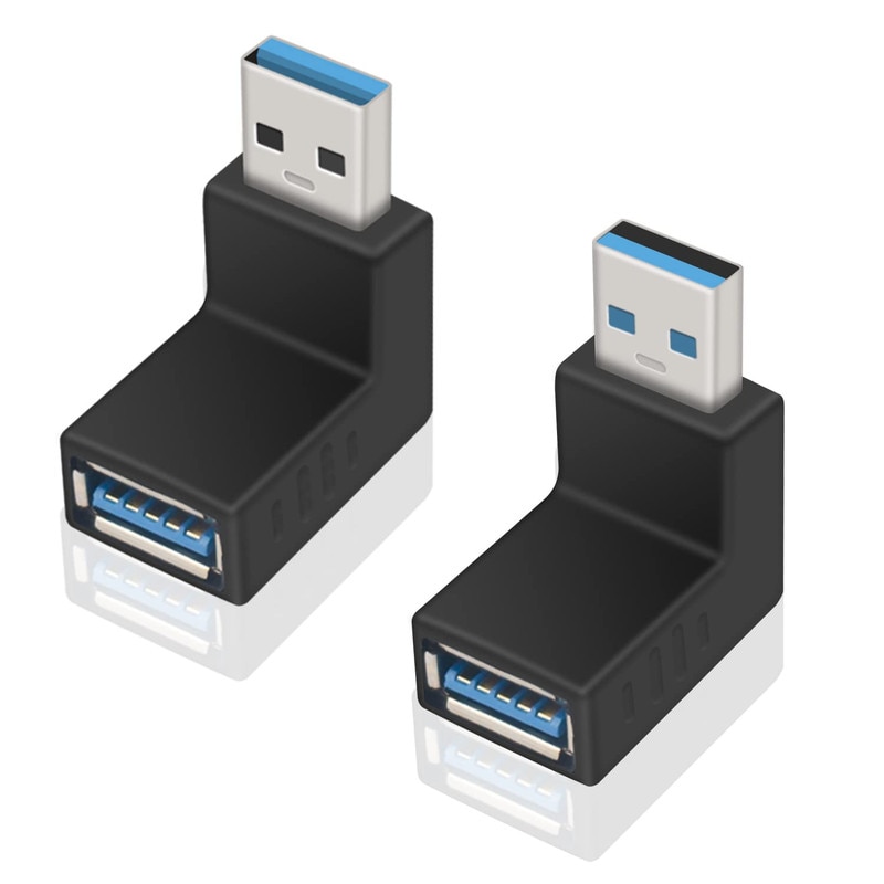 Set de 2 adaptoare de extensie USB 3.0, JENUOS®, mufa tip A la mufa tip ...