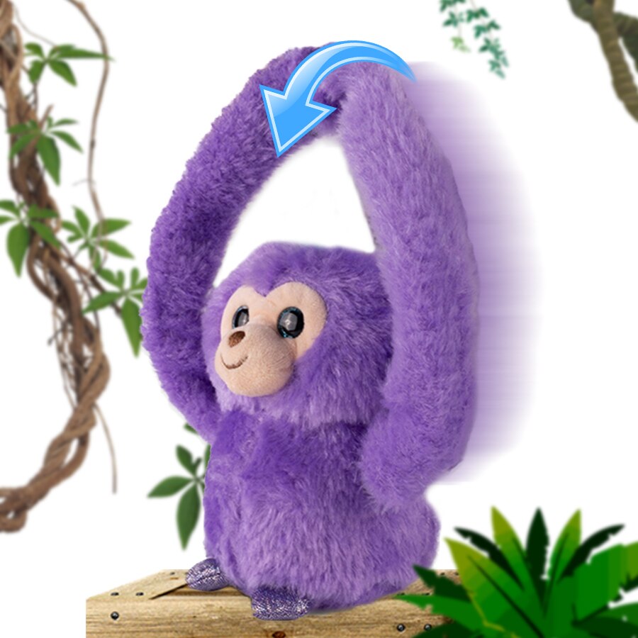 Jucarie INTERACTIVA Maimuta de plus sare, sare, se misca, se misca, se ...