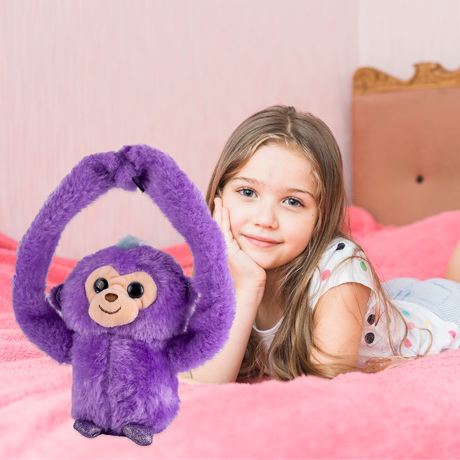 Jucarie INTERACTIVA Maimuta de plus sare, sare, se misca, se misca, se ...