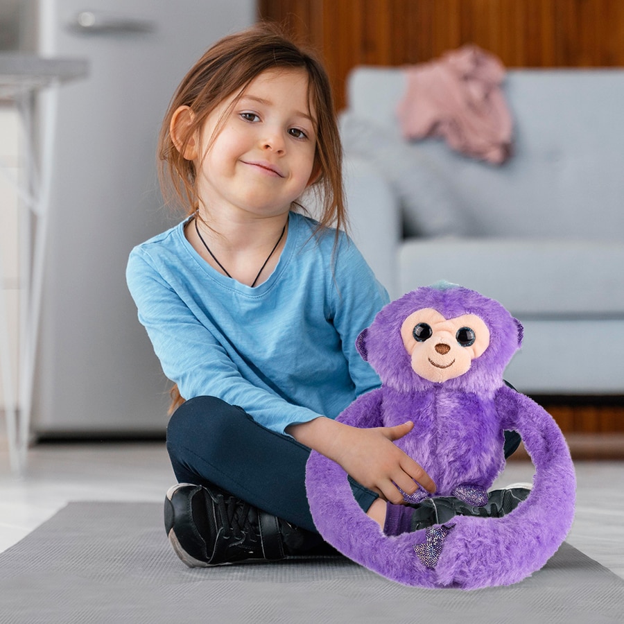 Jucarie INTERACTIVA Maimuta de plus sare, sare, se misca, se misca, se ...