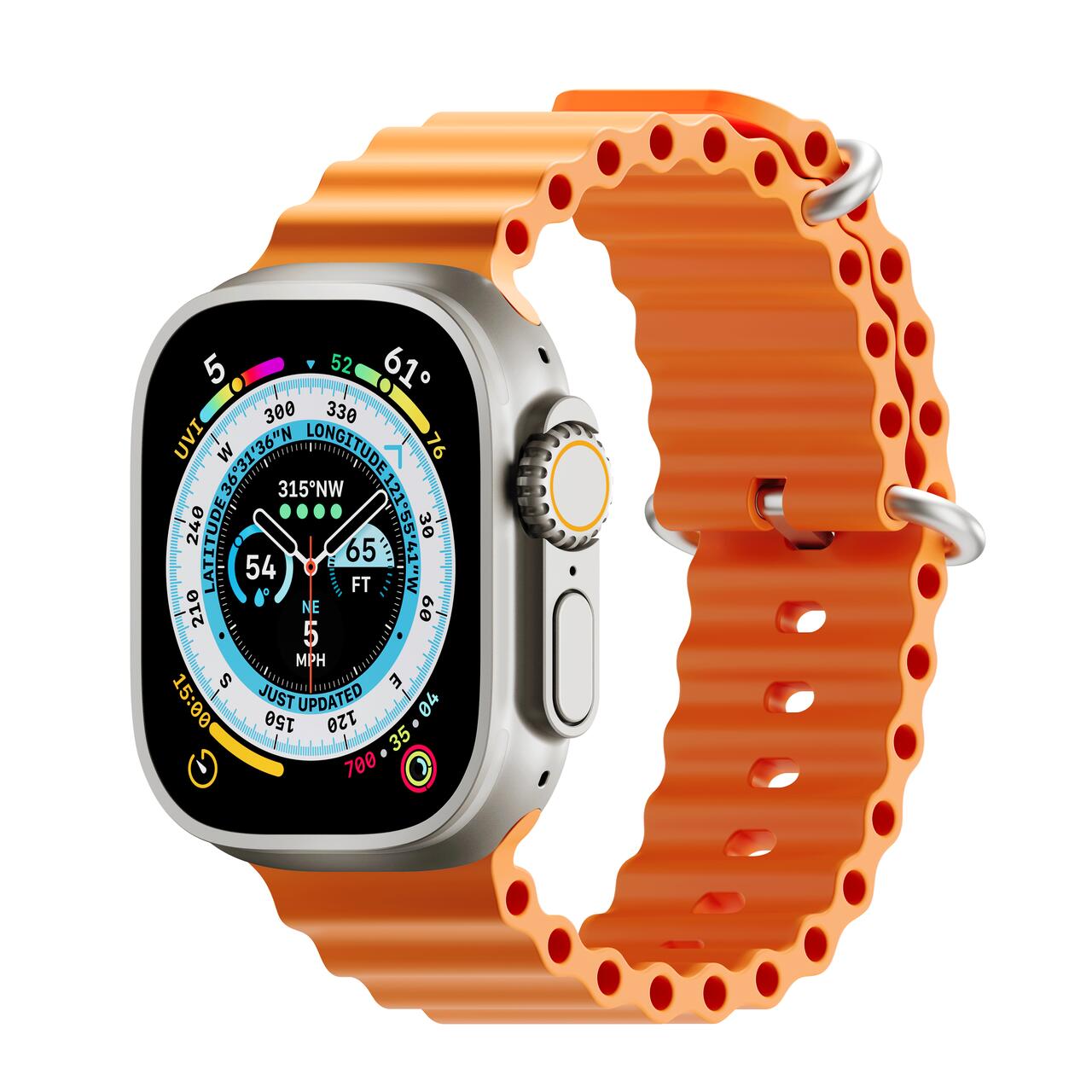 Curea Next One, H2O Band pentru Apple Watch 45/49mm, Orange - eMAG.ro