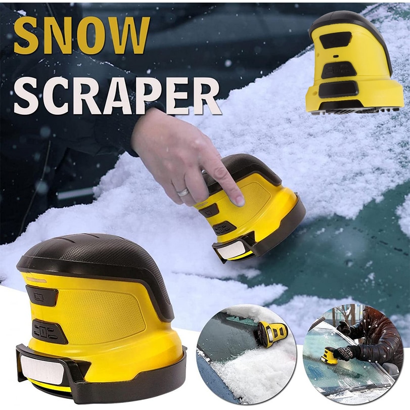 Racleta electrica pentru parbriz, 3000mAh, Galben - eMAG.ro