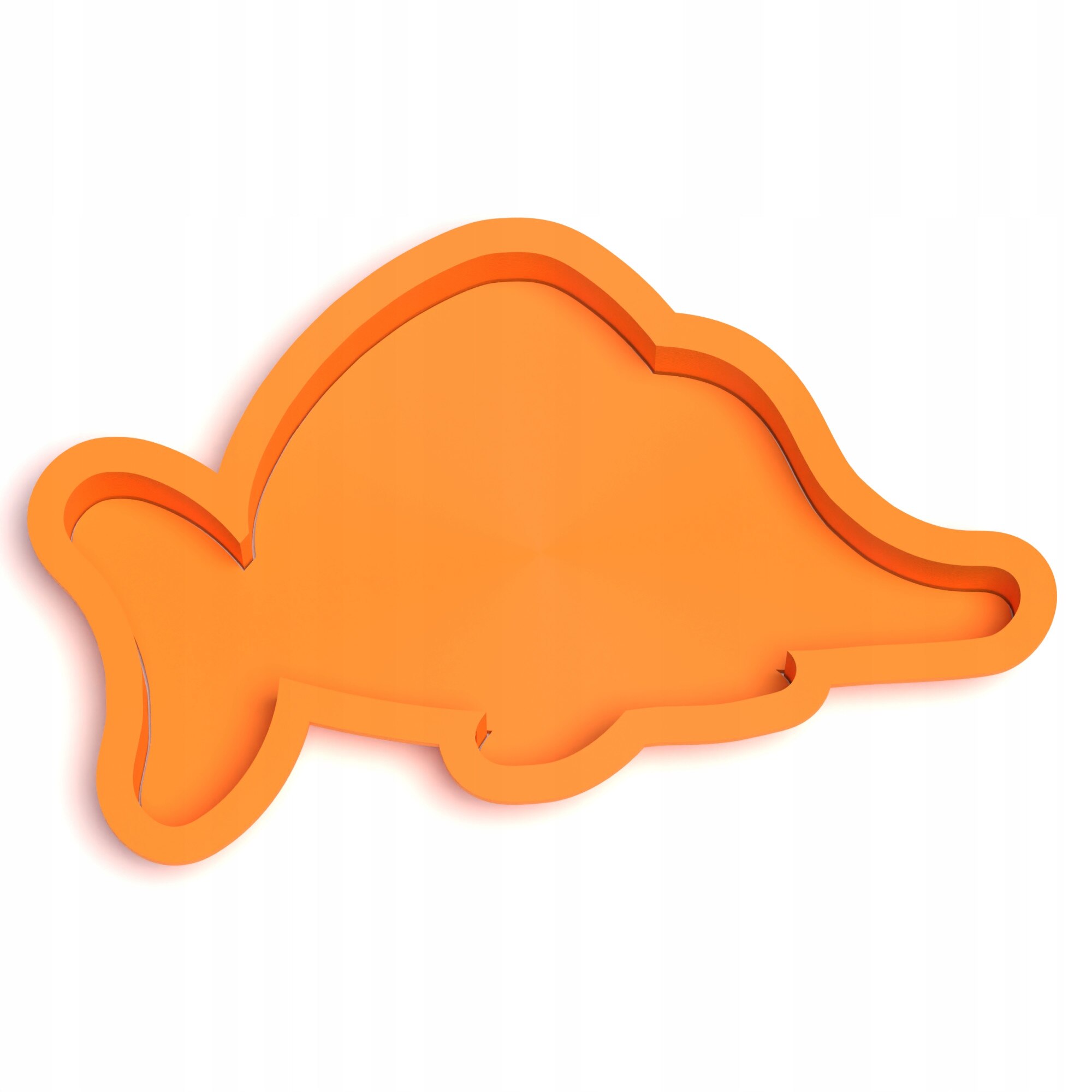 Cutter pentru biscuiti, Plastic, Forma peste, 8 cm, Portocaliu - eMAG.ro