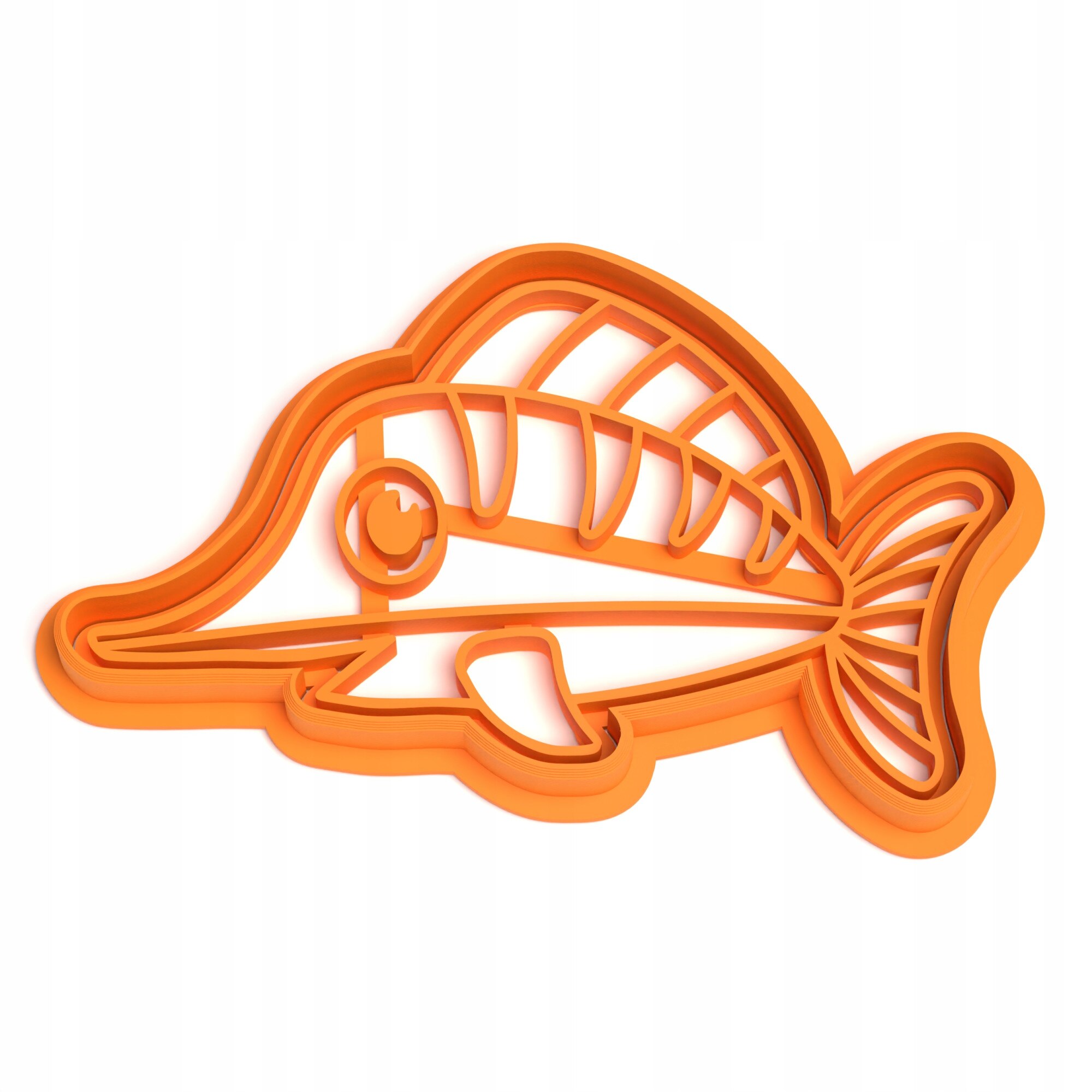 Cutter pentru biscuiti, Plastic, Forma peste, 8 cm, Portocaliu - eMAG.ro