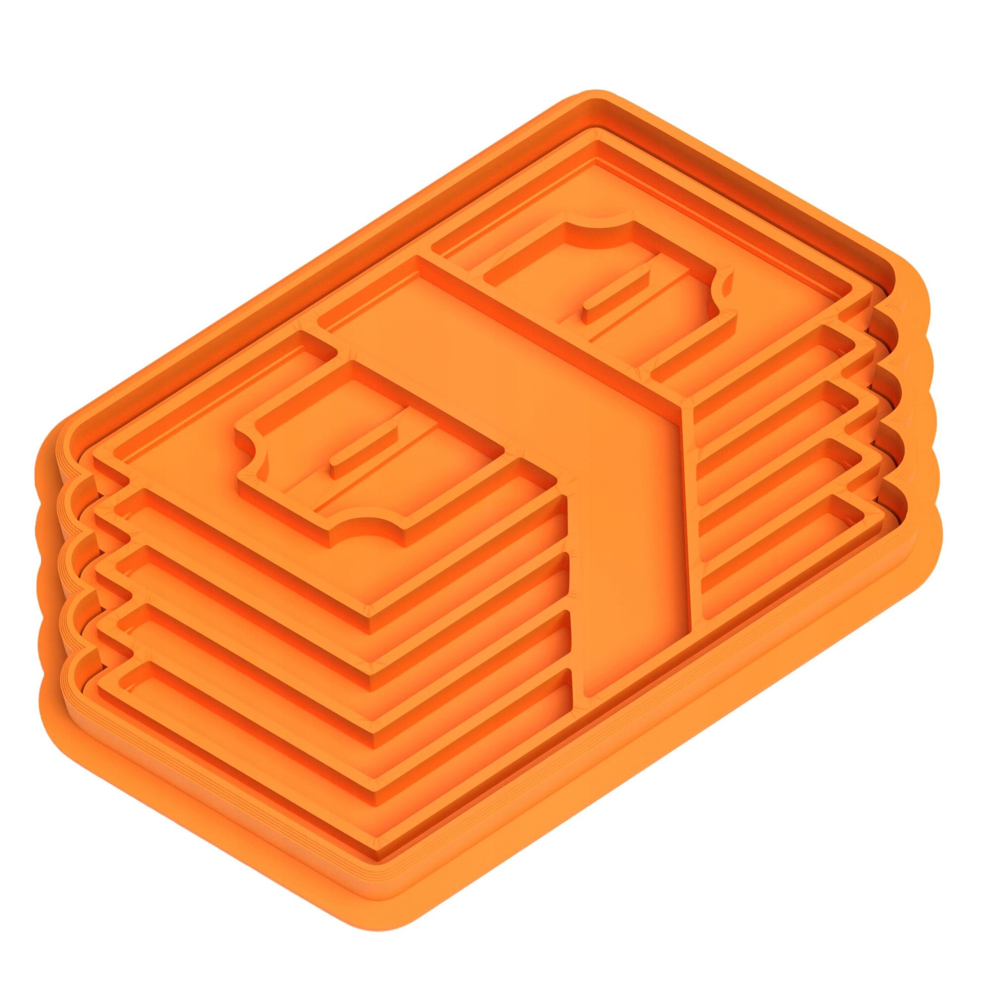 Forma fursecuri Teanc de bani, Plastic, 8cm, Portocaliu - eMAG.ro