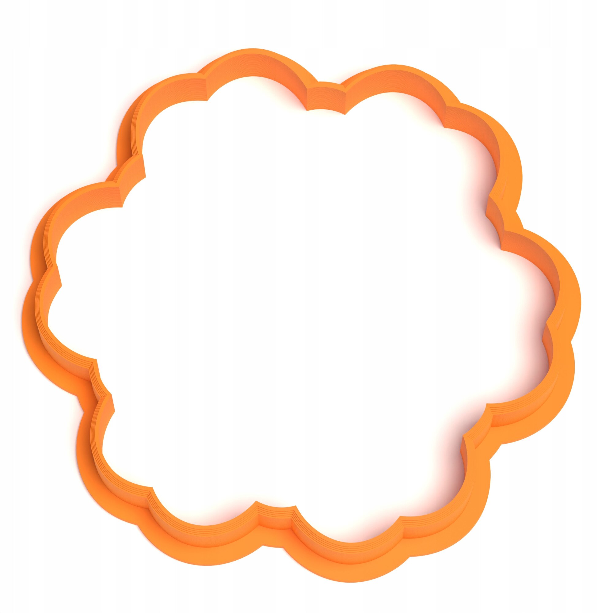 Forma biscuiti, Model Floare 4, 8 cm, Portocaliu, Plastic - eMAG.ro