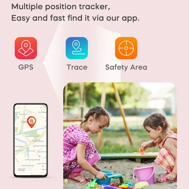 Smartwatch copii, GPS, 4G, Buton SOS, Functie telefon, Monitorizare ...