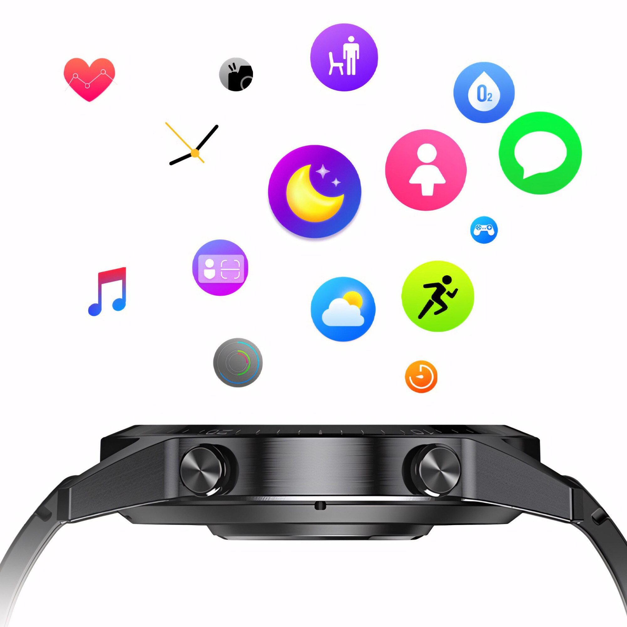 Ceas SmartWatch, 1.44" Display, Apel Bluetooth 4.0, Notificari Apel si ...