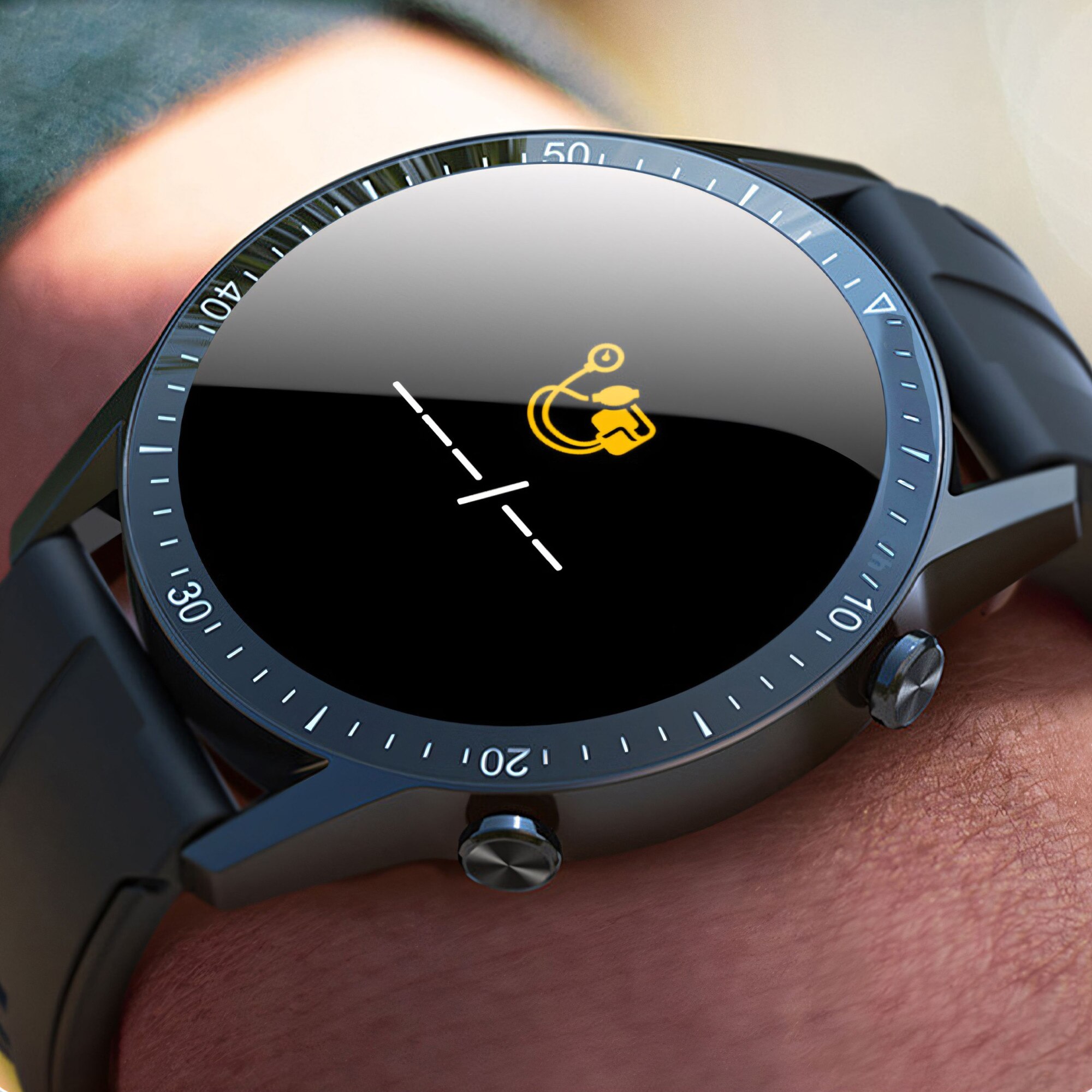 Ceas SmartWatch, 1.44" Display, Apel Bluetooth 4.0, Notificari Apel si ...