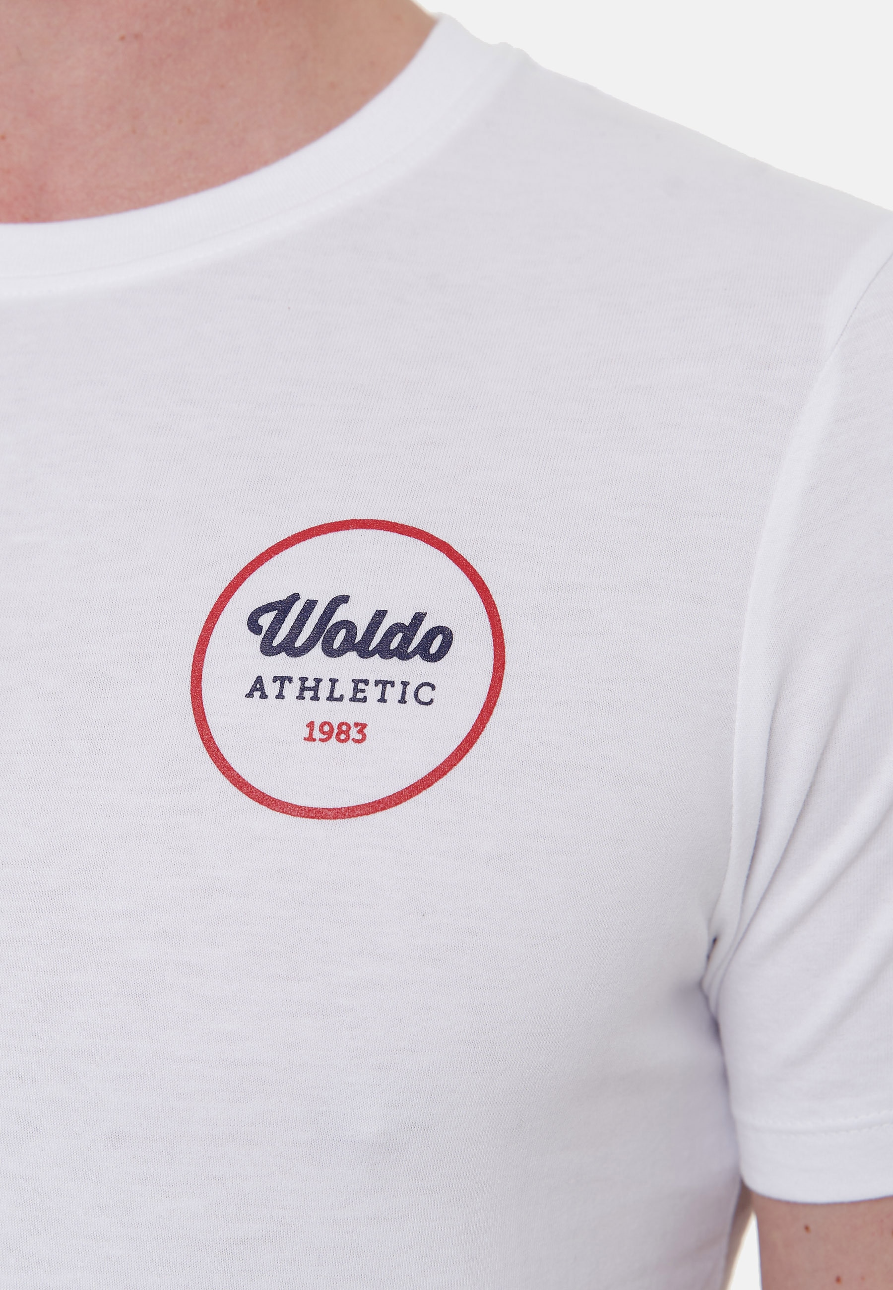Woldo Athletic, Tricou cu logo 1969, Alb, L - eMAG.ro