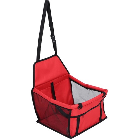 Scaun pentru animale de companie, pentru masini, rosu - eMAG.ro