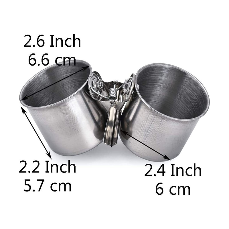 Cutii de mancare pentru pasari, LLWL, Inox, Argintiu - eMAG.ro