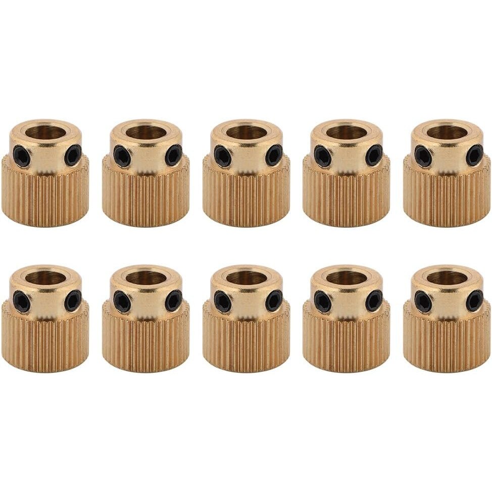 Set 10 roti imprimanta, LLWL, Metal, Auriu - eMAG.ro