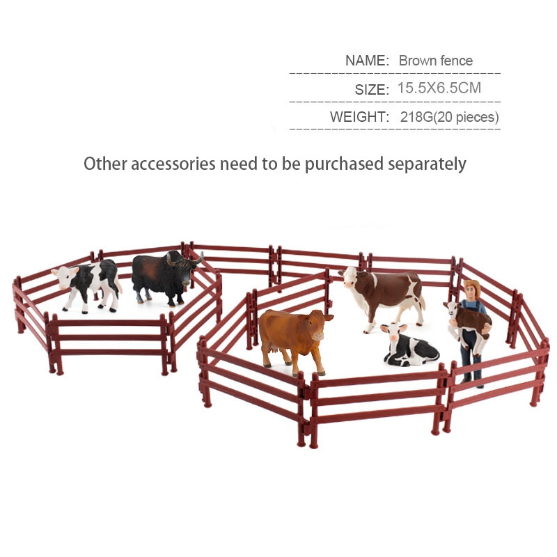 Gard ferma pentru copii, LLWL, PVC, Maro - eMAG.ro