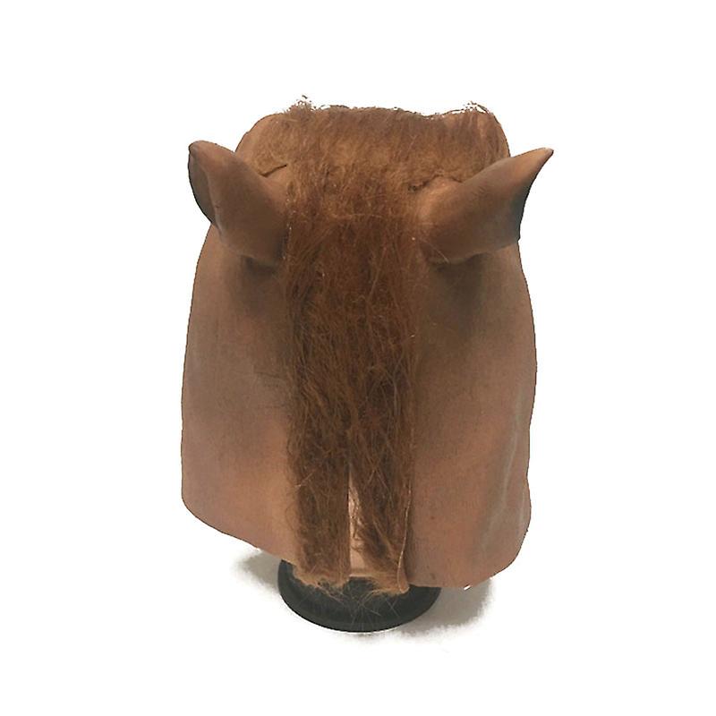 Masca realistica cap de cal, Sunmostar, Latex, Maro - eMAG.ro