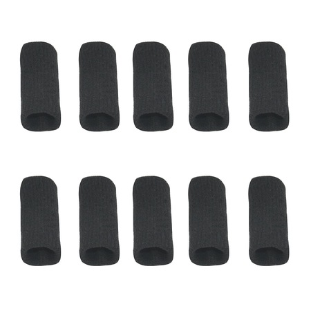 Set 10 mansoane de protectie elastice pentru degete, LLWL, Negru - eMAG.ro
