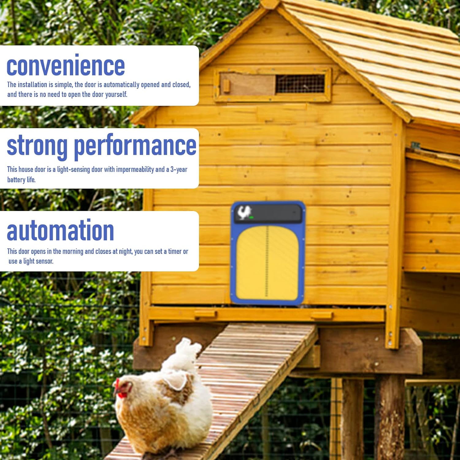 Usa automata cotet gaini, LLWL, Plastic, Albastru/Galben - eMAG.ro