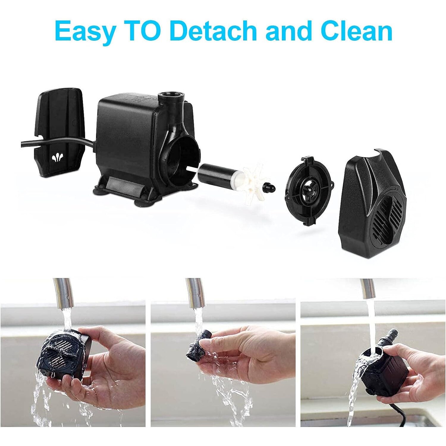 Pompa submersibila, LLWL, 1500l/h, Negru - eMAG.ro