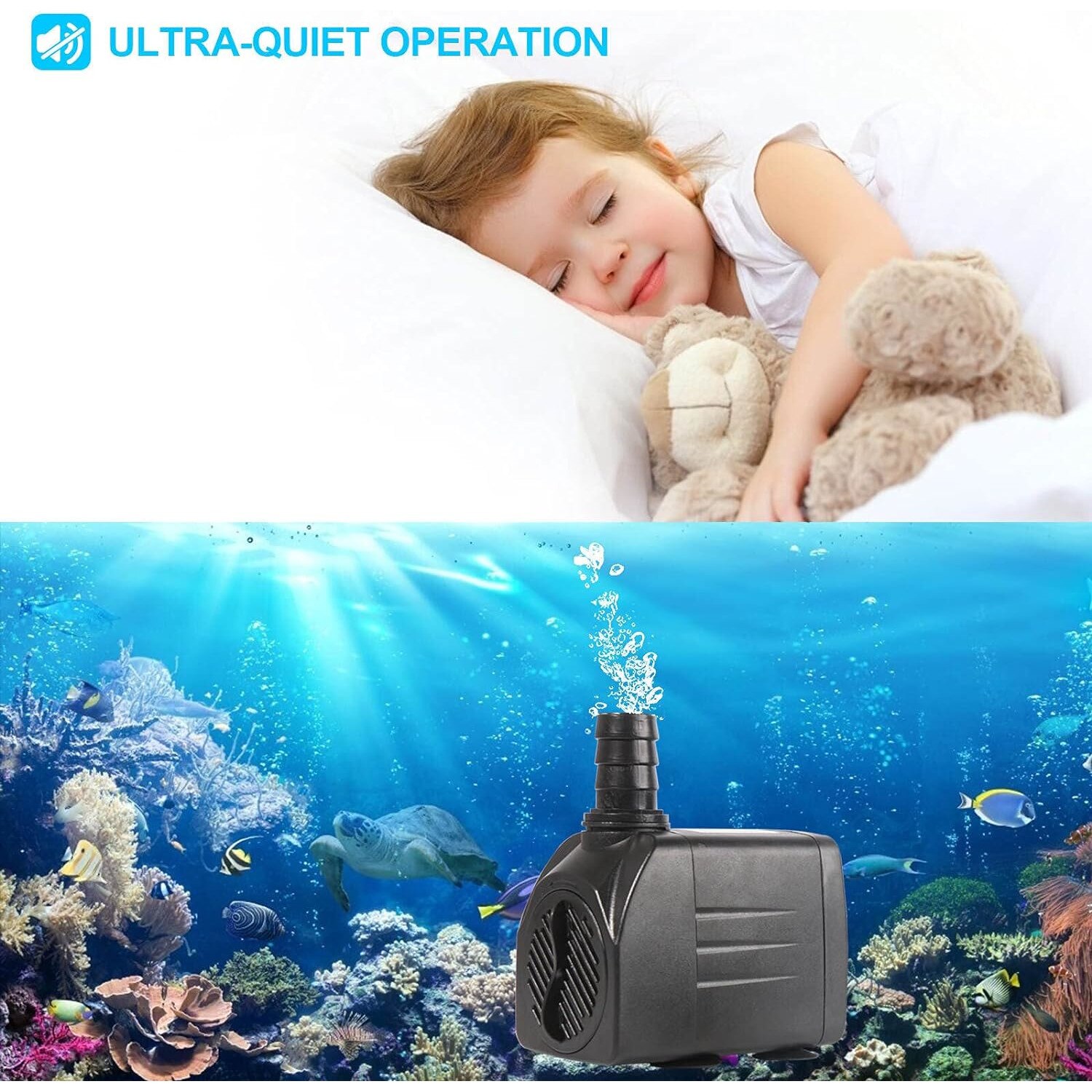 Pompa submersibila, LLWL, 1500l/h, Negru - eMAG.ro