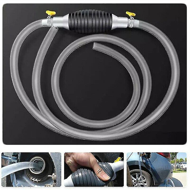 Pompa manuala transfer lichide, LLWL, PVC, Gri/ Negru - eMAG.ro
