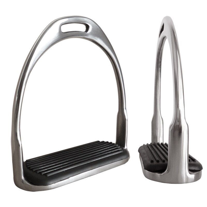 Set 2 etrieri profesionali de echitatie, LLWL, Inox, Argintiu - eMAG.ro