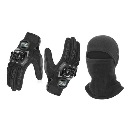 Set manusi si masca, Nylon/Poliester, L, Negru - eMAG.ro