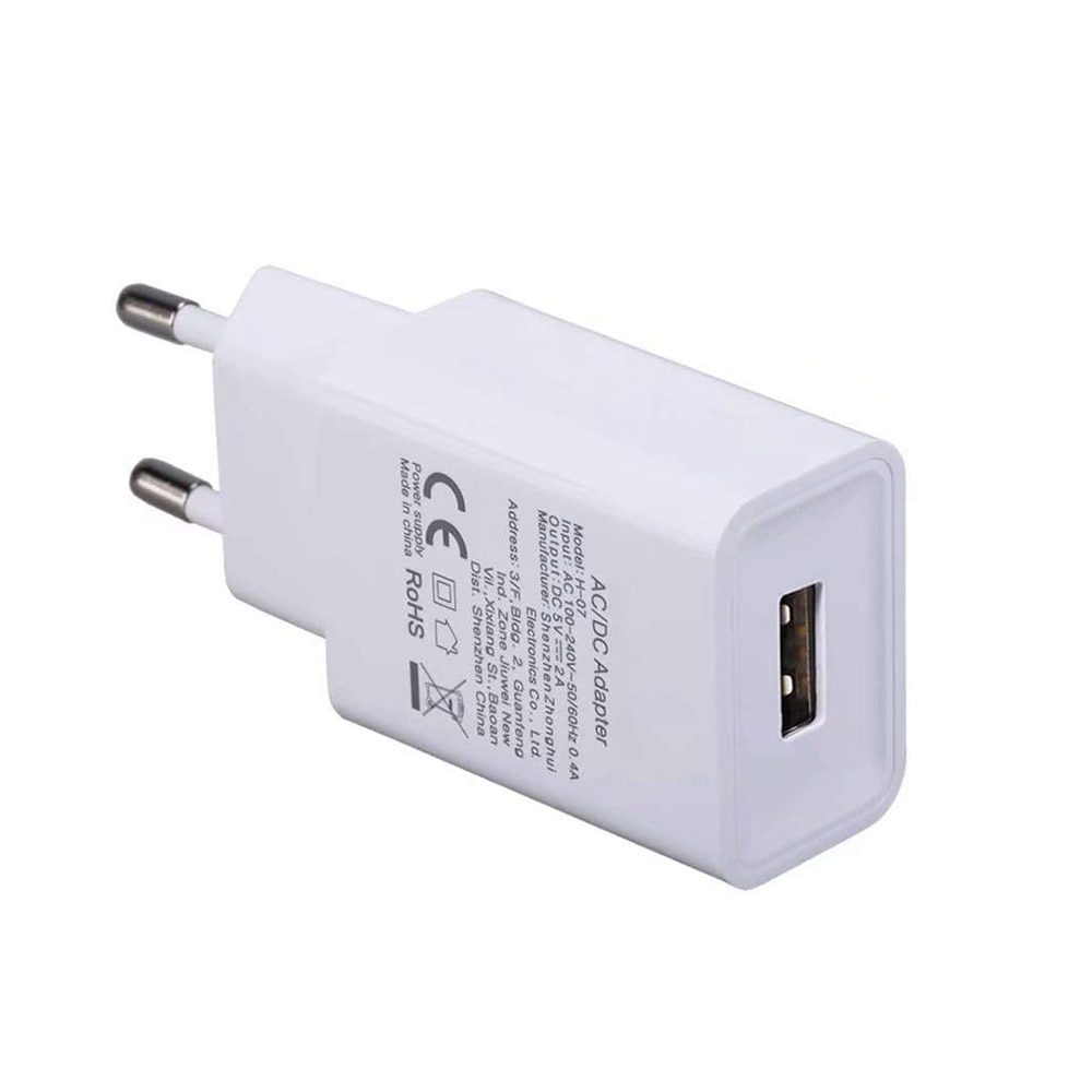 Мрежово зарядно устройство Trendmark, USB, 5v 2A, бяло, насипно - eMAG.bg