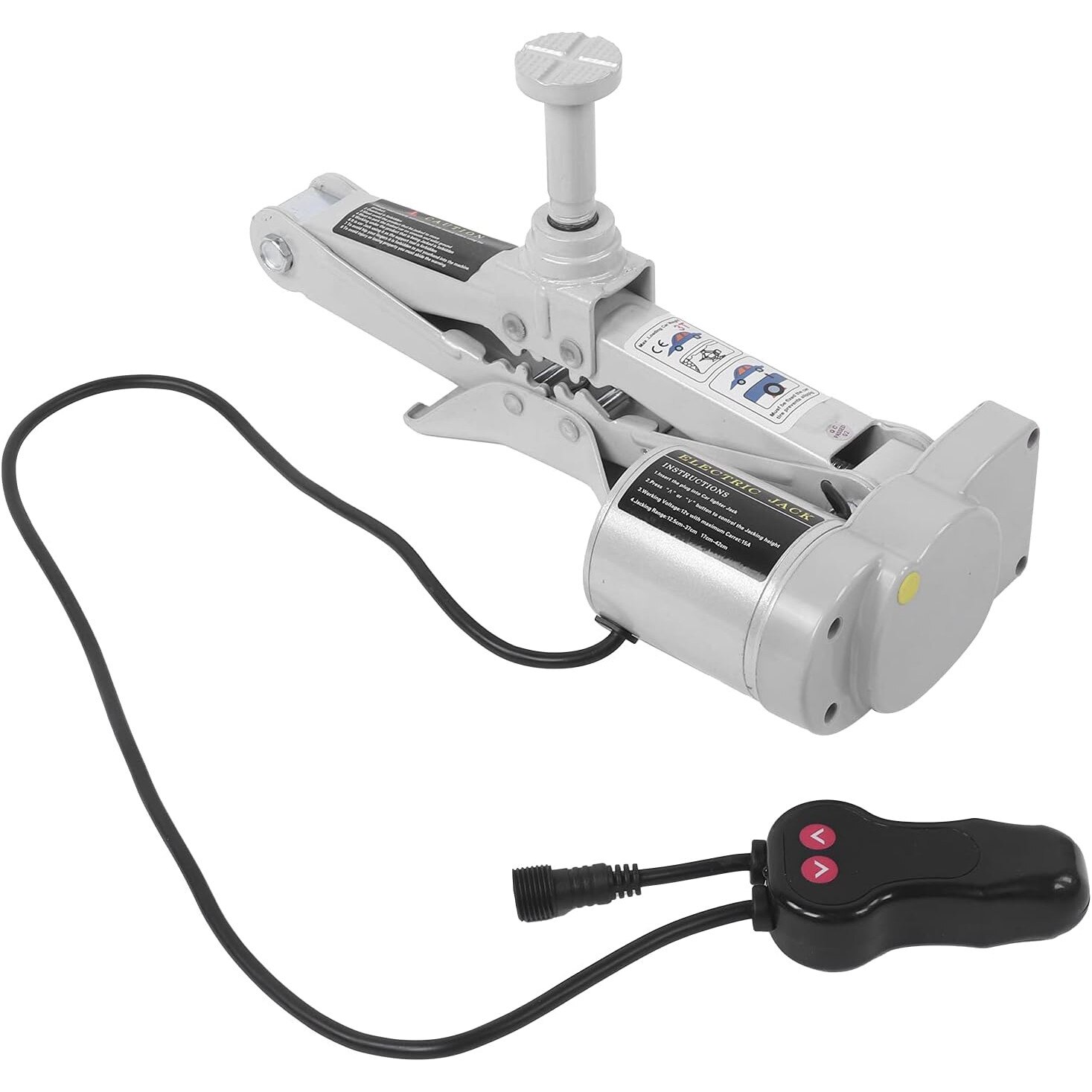 Cric auto, cheie, 12 V, 120 W, 5 T, negru - eMAG.ro