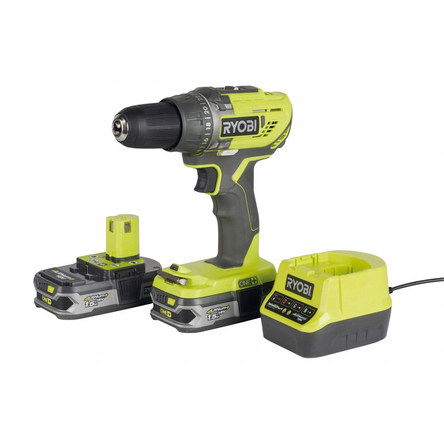 Masina de gaurit si surubelnita, cu acumulator, 18V, Ryobi, R18DD3-215GA17-KP - eMAG.ro