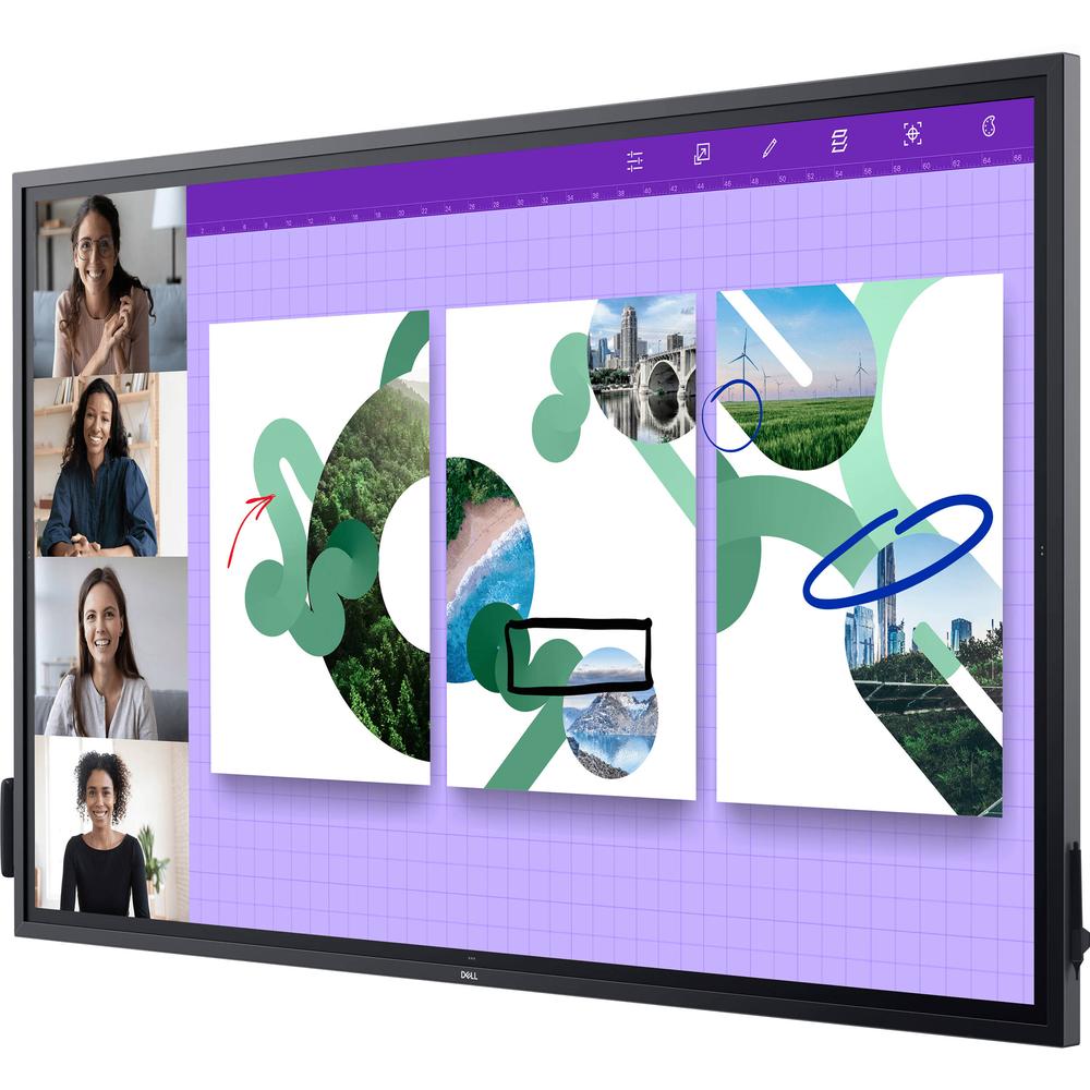 Display interactiv tabla interactiva Dell P8624QT, 86" Class, 4K UHD 85 ...