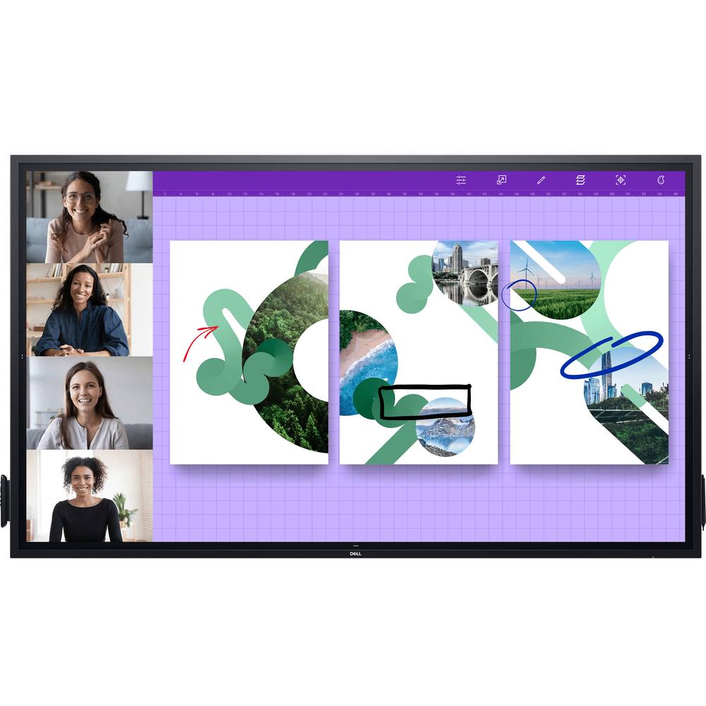 Display interactiv tabla interactiva Dell P8624QT, 86" Class, 4K UHD 85 ...