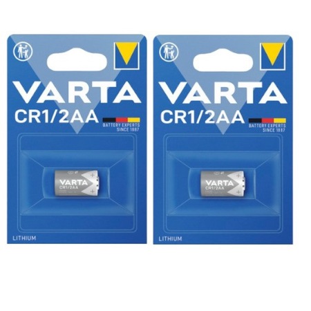 Set 2 baterii CR1/2AA, litiu, 3V, Varta - eMAG.ro