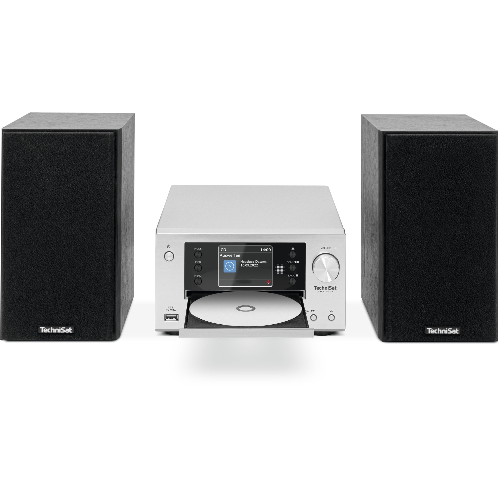 Sistem audio, TechniSat, Bluetooth, USB, Negru - eMAG.ro