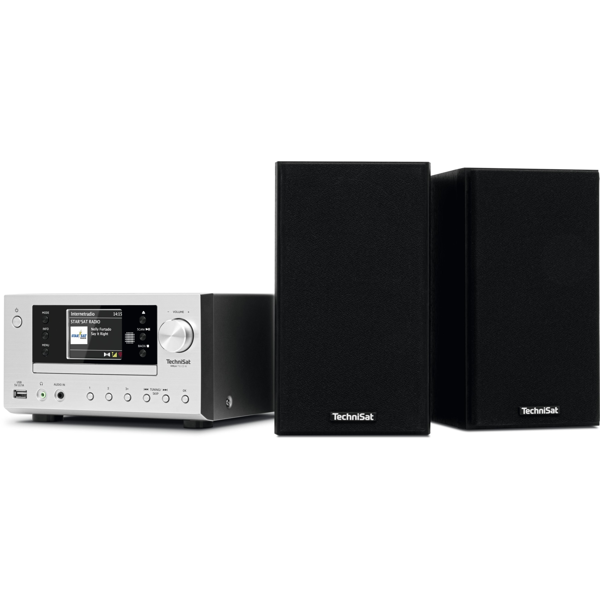 Sistem audio, TechniSat, Bluetooth, USB, Negru - eMAG.ro