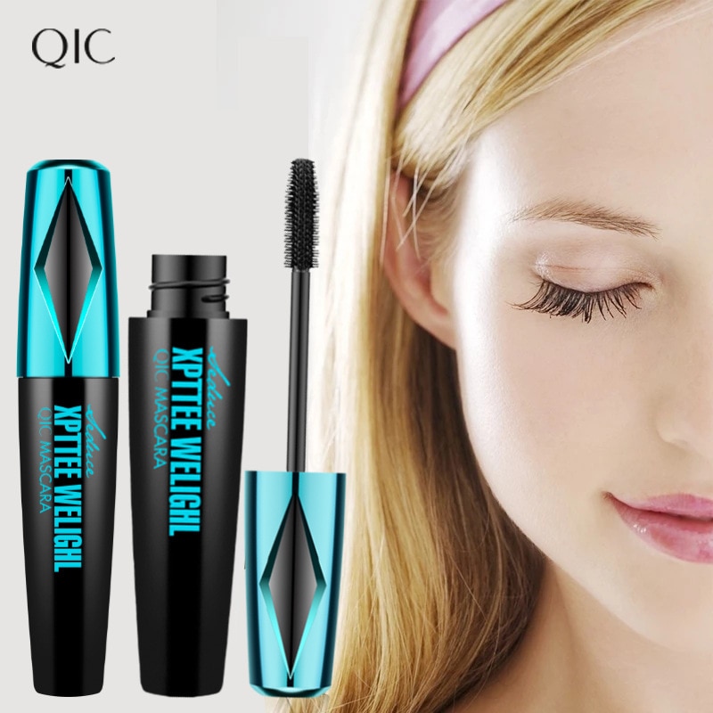 Mascara 4D, QIC, waterproof, rezistenta de lunga durata, Negru, 10g - eMAG.ro